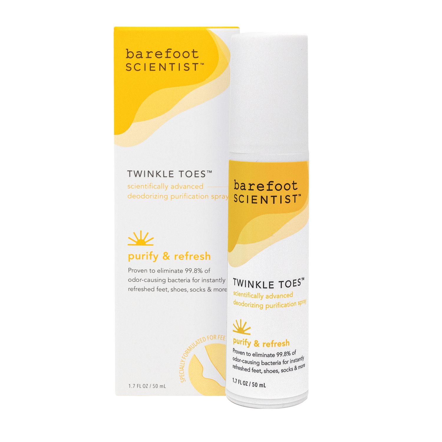 Deodorizing, Bacteria-Killing Foot Spray - Twinkle Toes™ – Barefoot ...